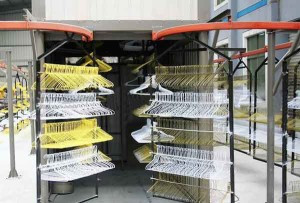 Wire Hanger Electrostatic Coating Powdering Booth with Recycle System ...